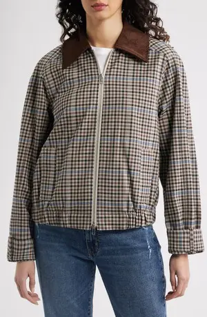 Rails York Corduroy Collar Check Jacket