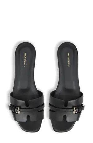 Bruno Magli Farra Slide Sandal - Black Leather