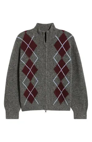 Rails Chloe Argyle Zip Cardigan