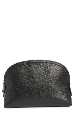 Longchamp Le Foulonné Small Dome Cosmetics Case Black