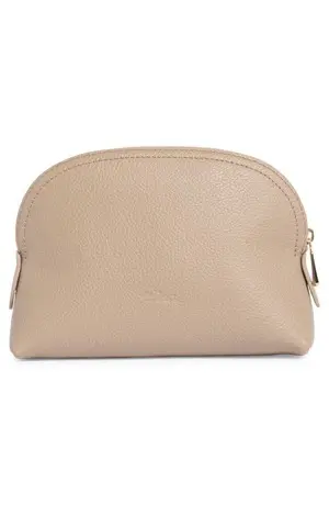 Longchamp Le Foulonné Small Dome Cosmetics Case - Turtle Dove