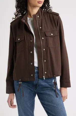 Rails Collins Cotton Blend Utility Jacket - Espresso