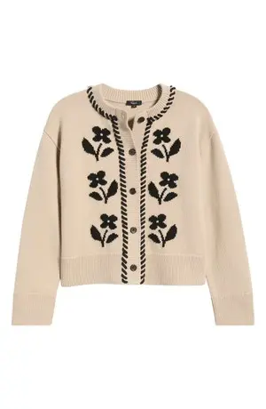 Rails Mavie Intarsia Floral Cardigan