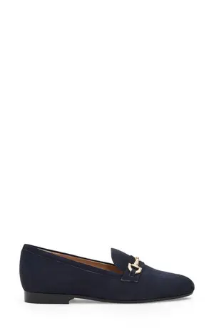 Bruno Magli Lumera Suede Bit Loafers - Navy Suede