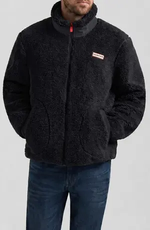 Hunter Aurthur Faux Shearling Jacket - Black