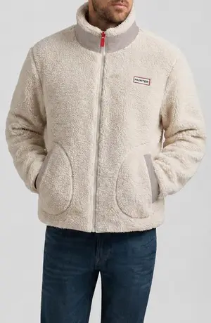 Hunter Aurthur Faux Shearling Jacket - Egret