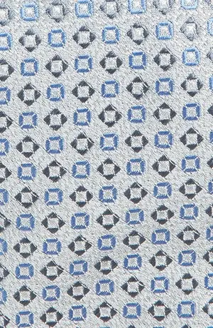Canali Micro Medallion Silk Tie