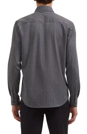 Bugatchi Devon Ooohcotton® Microprint Button-up Shirt