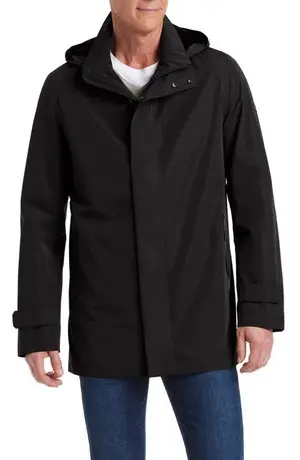 Vince Camuto Raintek Hooded Jacket - Black