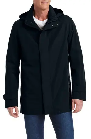 Vince Camuto Raintek Hooded Jacket - Navy
