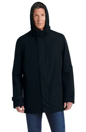 Vince Camuto Raintek Hooded Jacket - Navy