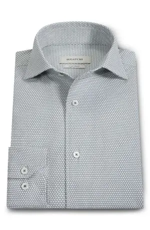 Bugatchi Devon Ooohcotton® Geo Print Button-up Shirt