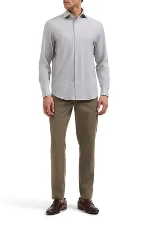 Bugatchi Devon Ooohcotton® Geo Print Button-up Shirt