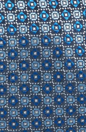 Canali Micro Medallion Silk Tie