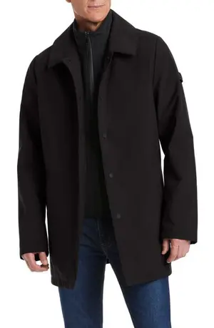 Vince Camuto Longline Jacket With Bib - Black