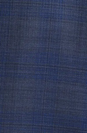 Canali Trim Fit Plaid Wool Sport Coat