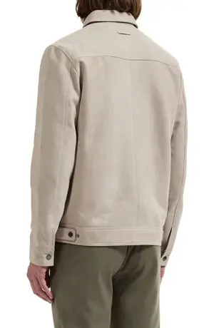 Bugatchi Suede Bomber Jacket