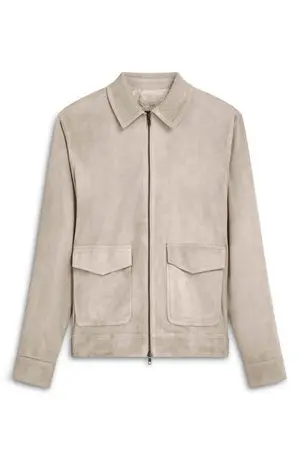 Bugatchi Suede Bomber Jacket
