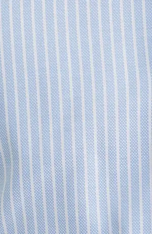 BOSS Hank Slim Fit Stripe Stretch Cotton Dress Shirt - Blue
