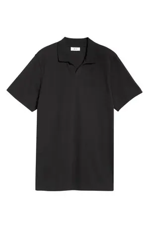 Nn07 Almer 3562 Organic Cotton Blend Polo - Black