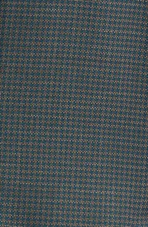 BOSS Hutson Slim Fit Dark Green Microcheck Virgin Wool Suit