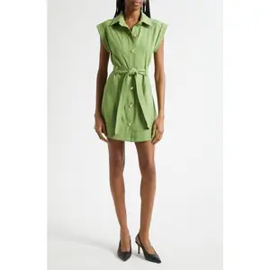 Cinq À Sept Milo Stretch Button Front Minidress