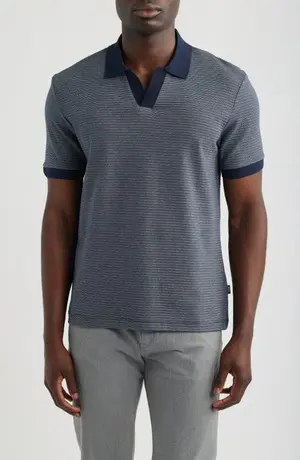 BOSS Pye Johnny Collar Polo Blue