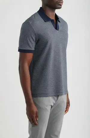BOSS Pye Johnny Collar Polo - Dark Blue