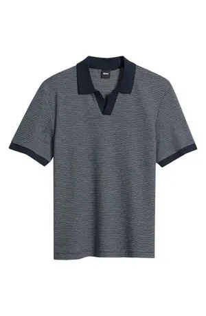 BOSS Pye Johnny Collar Polo - Dark Blue