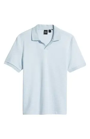 BOSS Pye Johnny Collar Polo - Navy Blue