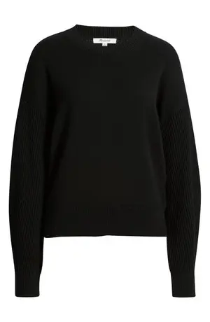 Madewell Rib Drop Shoulder Crewneck Sweater