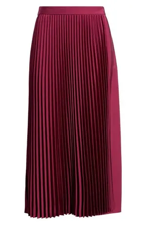 BOSS Vaklimt Pleated Midi Skirt