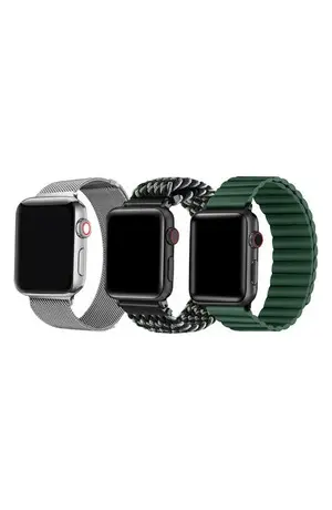 POSH TECH Assorted 3-pack Apple Watch® Watchbands - Green Assorted/multi