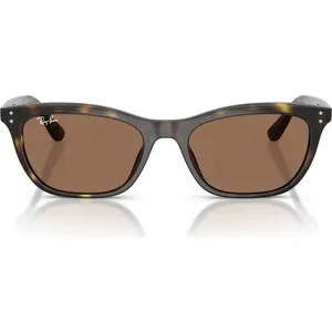 Ray-ban Irregular Frame Sunglasses - Havana/dark Brown