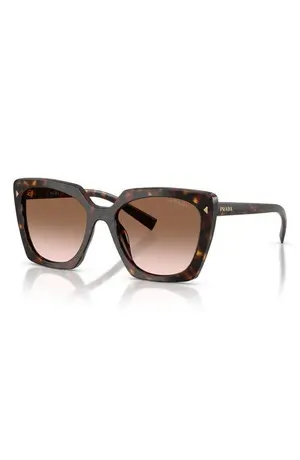 Prada 54mm Gradient Square Sunglasses