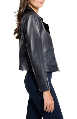NIC+ZOE Leather Biker Jacket