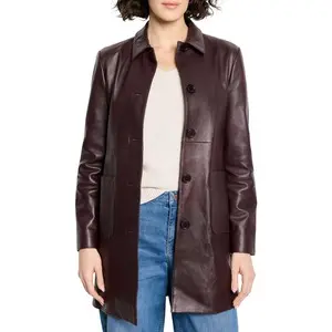 NIC+ZOE Leather Car Coat