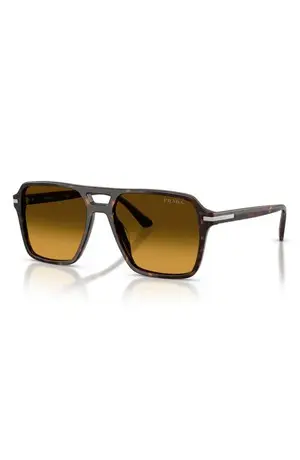 Prada 55mm Gradient Pilot Sunglasses