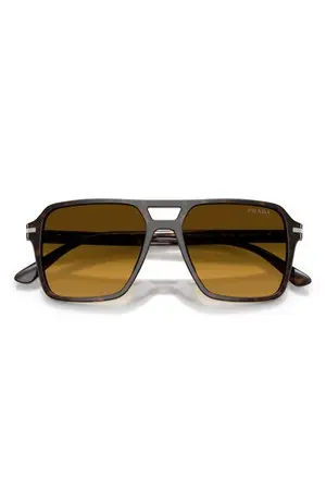 Prada 55mm Gradient Pilot Sunglasses