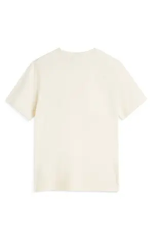 Scotch & Soda Regular Fit Cotton Graphic T-shirt - Eggnog