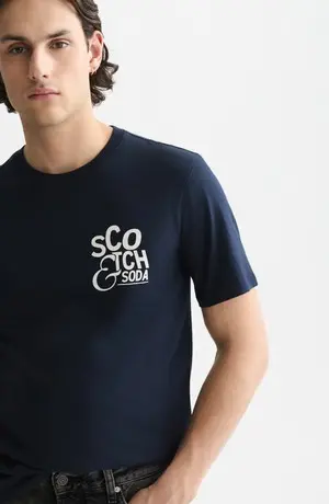 Scotch & Soda Regular Fit Cotton Graphic T-shirt