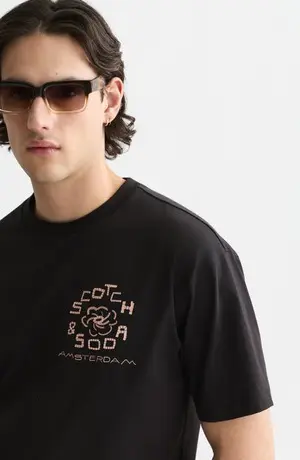 Scotch & Soda Relaxed Fit Cotton Graphic T-shirt