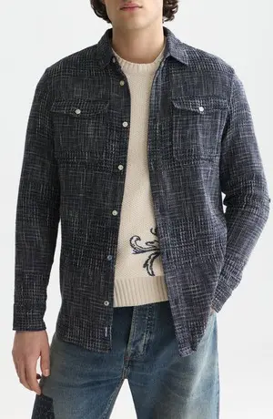 Scotch & Soda Woven Waffle Button-up Shirt