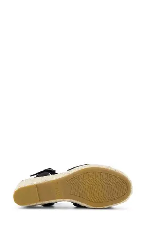 Toms Kinsley Espadrille Wedge Sandal - Black