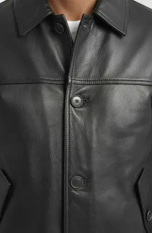 Bagatelle Genuine Leather Trucker Jacket
