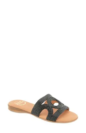 Andre Assous Nora Slide Sandal - Black