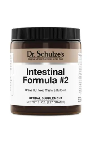 DR. SCHULZE'S Intestinal Formula #2 Cleansing Supplement For Colon Health Support And Daily Elimination, Plant-based Herbal Supplement - Brown