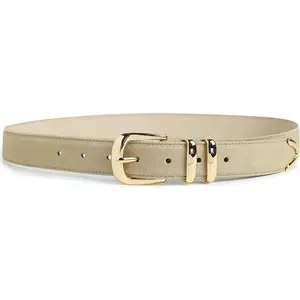 FAVORITE DAUGHTER The Jordan Suede Belt - Beige