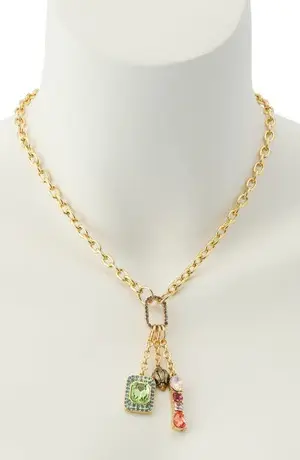 Kurt Geiger Stone Eagle Charm Necklace