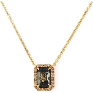 Kurt Geiger Short Pendant Necklace - Black Diamond